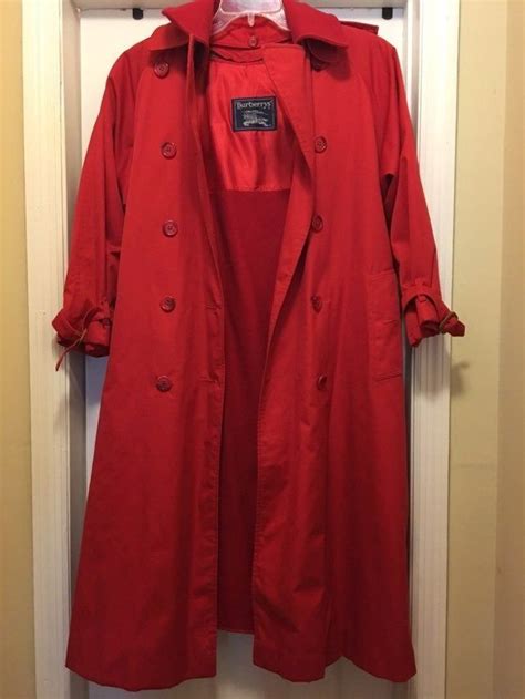 Red Burberry Trench Coat Tradingbasis