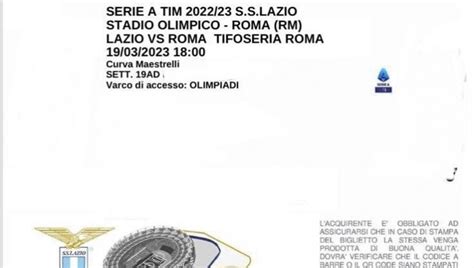 Derby Lazio Roma Sui Biglietti La Sud Diventa La Curva Maestrelli I