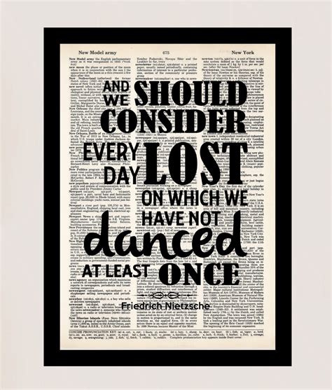 Nietzsche Quote And We Should Consider Every Day Lost On Etsy