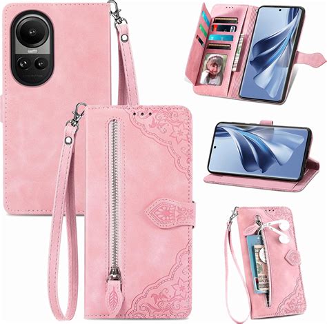 Imiy Funda Para OPPO Reno 10 Tipo Cartera Funda Capacidad Extra