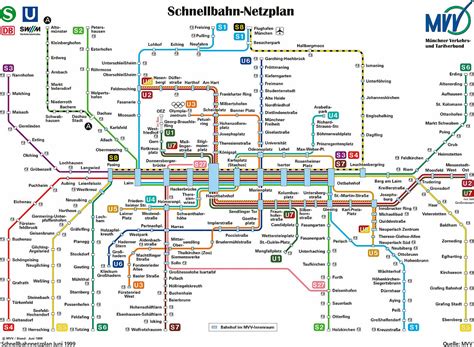 Pläne Des Mvv Schnellbahnnetzes Von 1972 Bis Heute U Bahn München