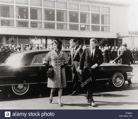 President John F Kennedy And Jacqueline Depart The Presidential