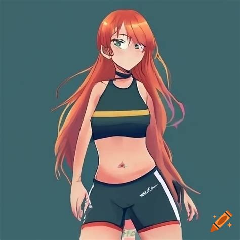 Anime Character Asuka Langley Soryuu In Yellow Sundress On Craiyon