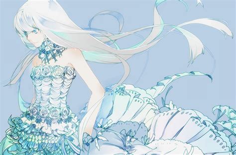 Аниме с белыми волосами 58 фото