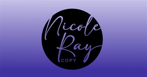 Creative Copywriting Nicole Ray Copy
