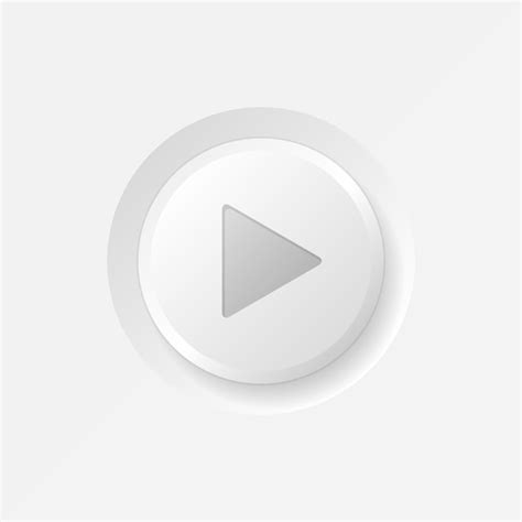 Premium Vector Play Button Icon In Flat Style Media Player Vector