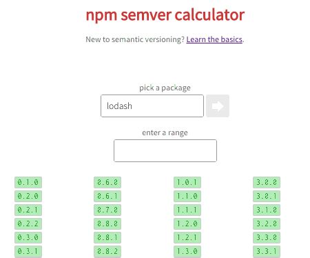 Npm Blog Archive Introducing The Npm Semantic Version Calculator