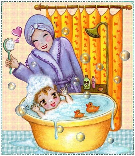 Bath Time Manga Drawing Anime Bath Time