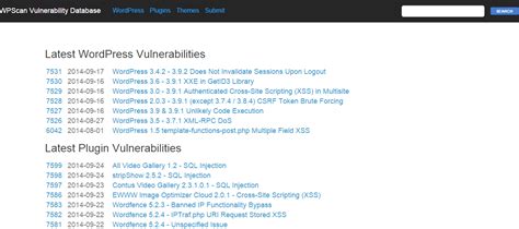 Wpscan Vulnerability Database Dragonjar Seguridada Inform Tica
