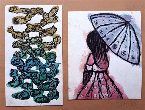 Watercolor Blob Doodles A Creative Exercise Behance