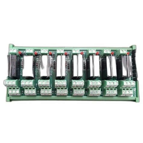 Plastic 8 Pole Relay Output Module For Operate Ac Or Dc Loads Current