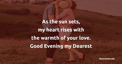 Good Evening Romantic Messages