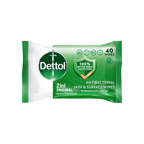 Dettol Antibacterial Wipes Antiseptic Original 40 Pcs