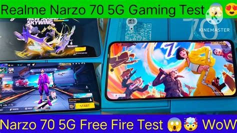 Realme Narzo 70 5G Gaming Test Realme Narzo 70 Free Fire Test