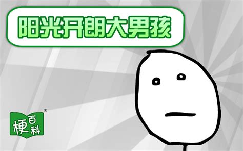 梗百科阳光开朗大男孩是啥梗 梗百科 梗百科 哔哩哔哩视频