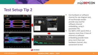 MIPI DevCon Bangalore Next Generation MIPI Physical Layer Design And Evaluation Challenges
