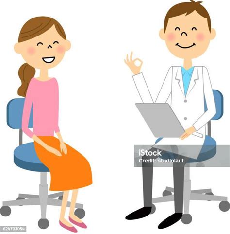 의사를 보는 여인 건강 진단에 대한 스톡 벡터 아트 및 기타 이미지 건강 진단 건강관리와 의술 과거 Istock