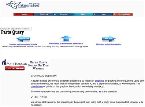 Integrated Publishing Graphical Solution Activity For 9th 10th Grade