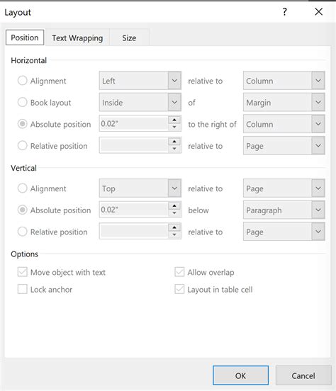 how to lock tables and figures to a specific position in word super user