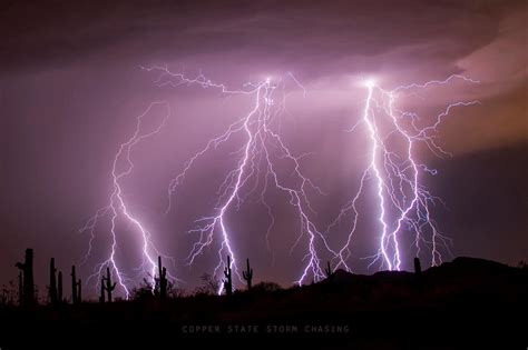 Lightning During A Monsoon Season Storm In Arizona Usa [oc] R