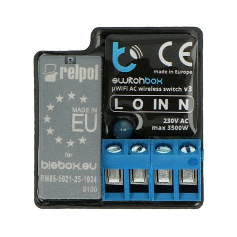 Blebox Switchbox V V Wifi Relay Android Botland Robotic Shop