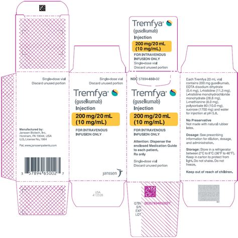 Tremfya Package Insert Prescribing Information