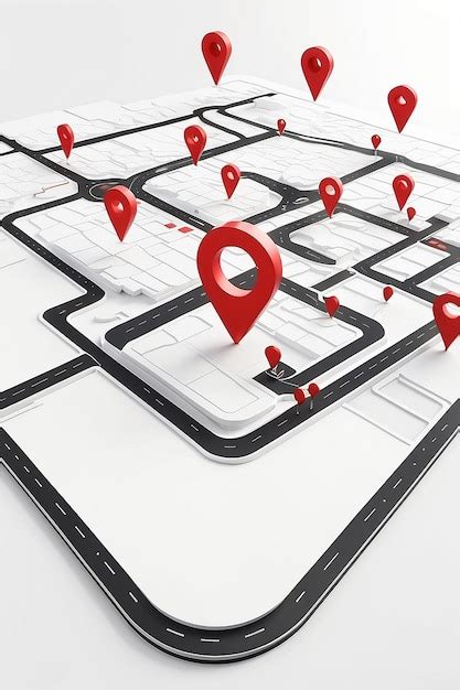 Red Location Symbol Pin Icon Sign Or Navigation Locator Map Travel Gps Direction Pointer And