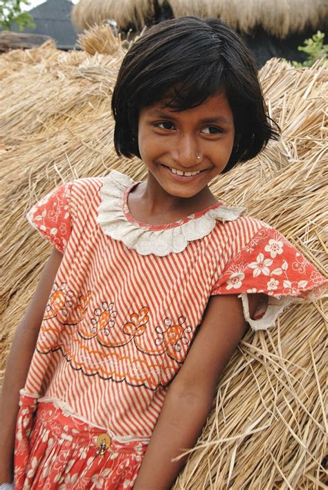 Muchacha Adolescente En La India Rural Foto Editorial Imagen De