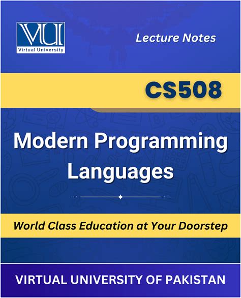 Cs508 Modern Programming Languages Book