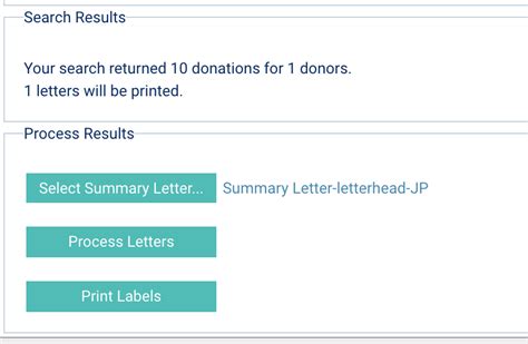 emailing end of year tax summary letters salsa knowledgebase