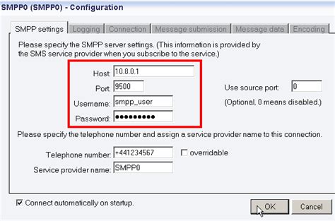 how to connect to the service provider via vpn using smpp openvpn