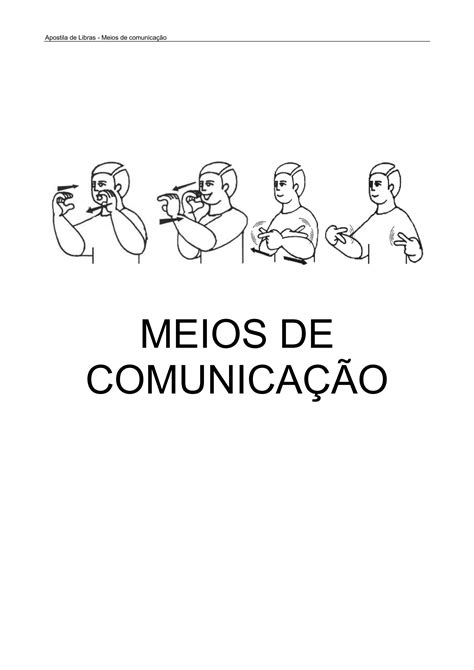 Meios De Comunicação Sinais Libras Doc