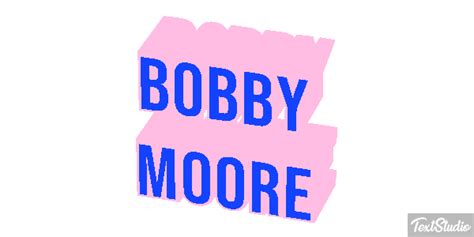 Bobby Moore Celebrity Animated  Logo Designs