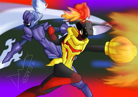 Ceruledge Armarouge Fanart 01 Fixed By Dynamozx05 On Deviantart