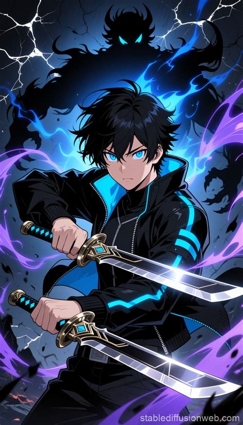 Sung Jin Woo Battle Pose Stable Diffusion Online