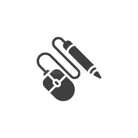 Computer Mouse Pen Vector Icon Stock Vector Illustration Of Pixel