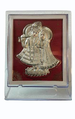 Silver Plated Radha Krishna Photo Frame For Decoration Home At Rs 550