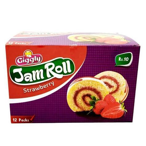 Giggly Jam Roll Strawberry Cake 12 Pcs Darazpk