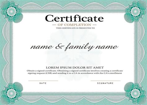 Modelos De Certificado Linhas Modernas E Limpas PSD Premium