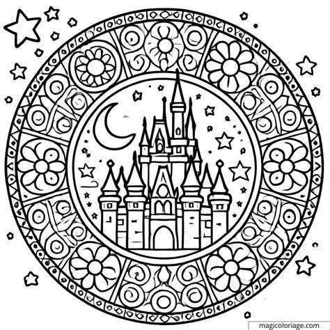 Disney Mandala Coloring Pages 36 Printable Designs Free Pdf