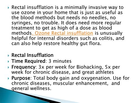 Ppt Ozone Rectal Insufflation Powerpoint Presentation Free Download
