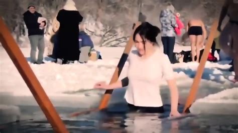 Sexy Girl Ice Bath Eporner