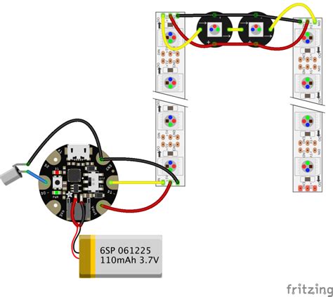 Circuit Diagram Gemma Firewalker Lite Sneakers Adafruit Learning System
