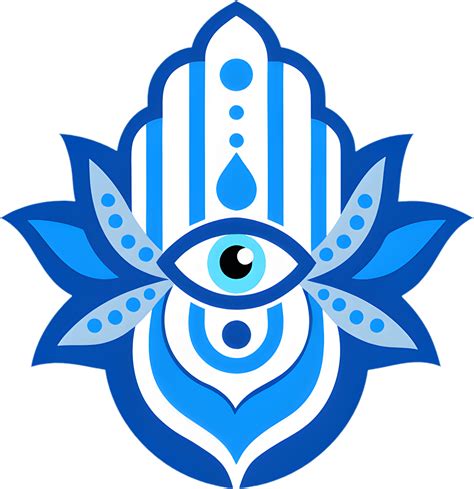 Intricate Hamsa Amulet Clipart Ideal For Embroidery 49953377 Png