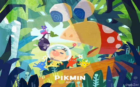 Pikmin Fanart On Behance Illustration Dessin Art Design