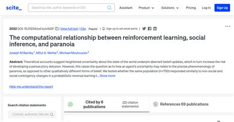 the computational relationship between reinforcement learning social