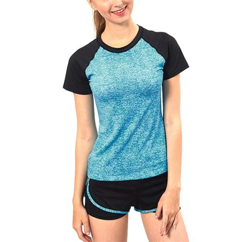 Buy 2017 Sexy Women Nylon Quick Dry Tops Gradient