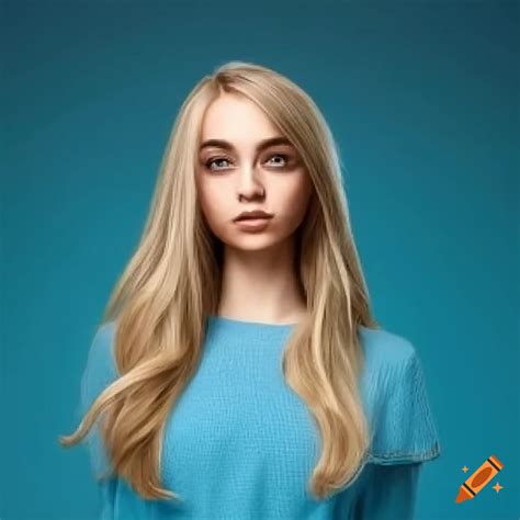 Portrait Of A Confident Young Woman With Long Blonde Hair On Craiyon