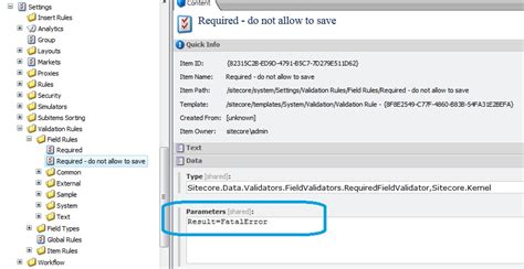 Sitecore Dont Let The Content Editor Save An Item If Some Field Is Not Filled Stack Overflow
