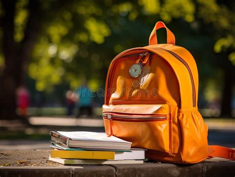 Backpack With School Supplies Back To School Concept Generative Ai
